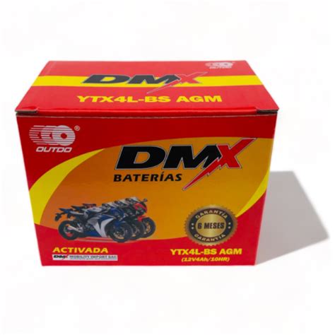 Bater A Moto Ytx L Bs Outdo Dmx Sellada Activada