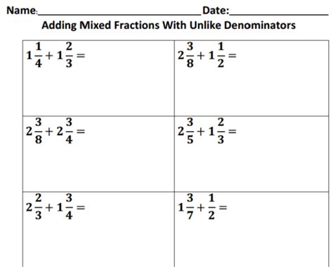 Adding Fractions Problems With Same Denominator Worksheets Library