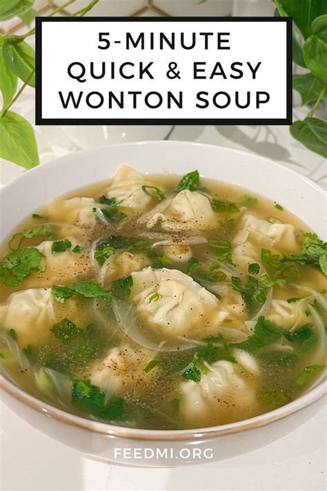 Open Wonton Soup Artofit
