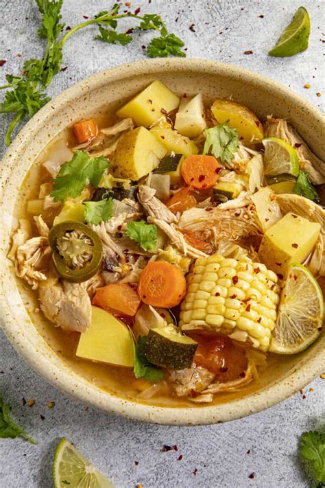 Caldo De Pollo Mexican Chicken Soup Recipe Chili Pepper Madness