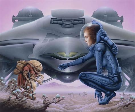 Jim Burns Science Fiction Illustration Science Fiction Art Science