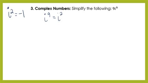 complex numbers simplify youtube