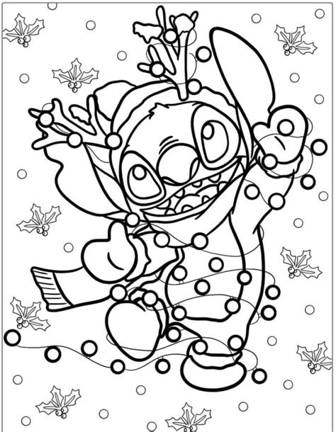 Coloriage Stitch De No L Imprimer