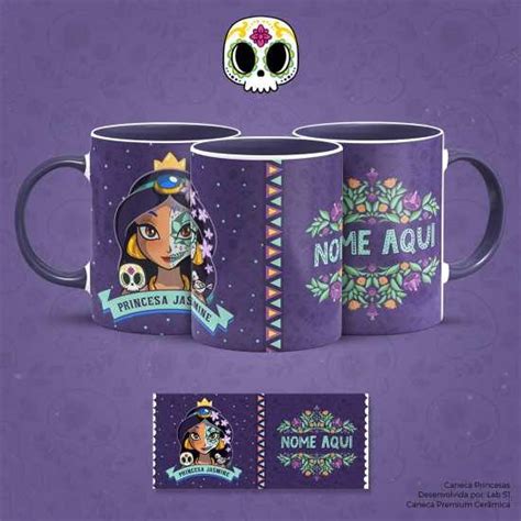15 Plantillas De Princesas Catrinas Para Sublimar En Taza Chamuco