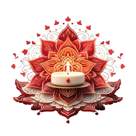 Happy Diwali Creative Illustration With Indian Style Decoration Divali