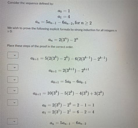 solved consider the sequence defined by ao 1 aj 4 an