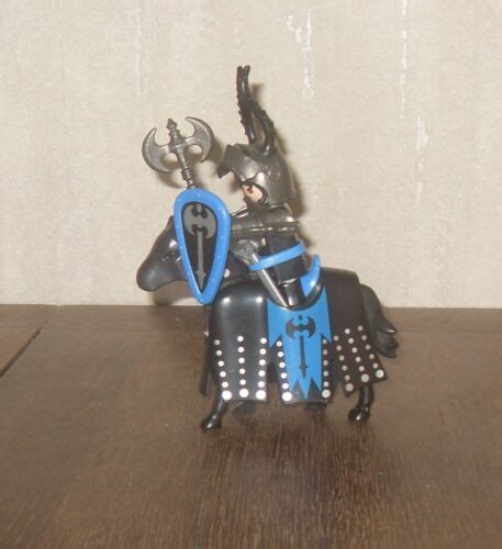 PLAYMOBIL MOYEN AGE REF 3315 LE CHEVALIER NOIR EBay