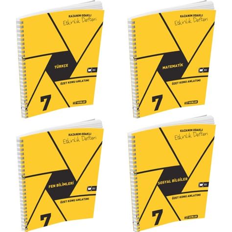 Hız Yayınları 7 Sınıf Türkçe Matematik Fen Bilimleri ve Kitabı