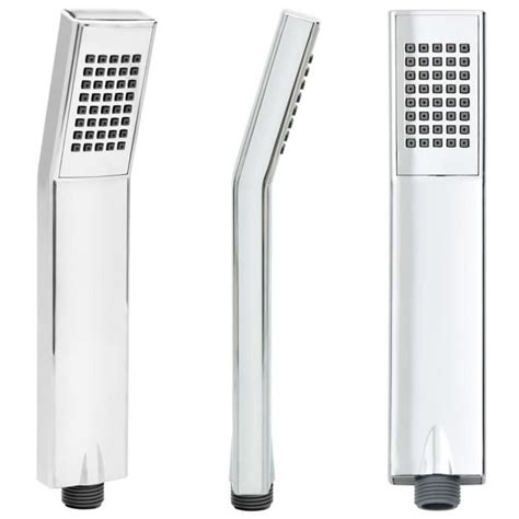 Pomme de douche à main plastique Chrome Avec finition chromée 4