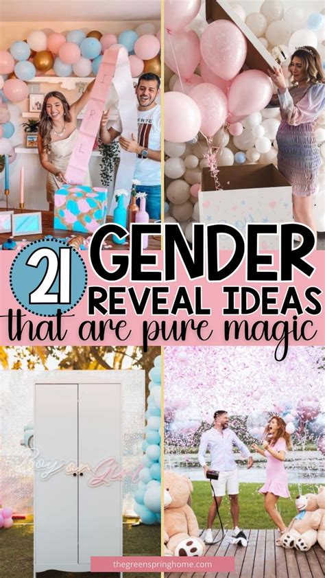 21 Gender Reveal Ideas That Are Pure Magic The Greenspring Home
