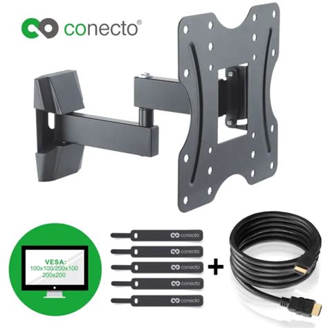 SUPPORT MURAL POUR TV LCD LED TV 23 42 Pouces Réglable Inclinable EUR