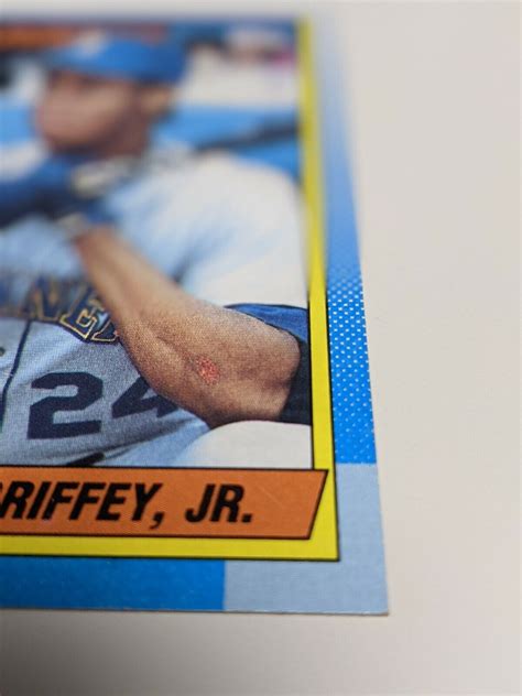 Topps Ken Griffey Jr All Star Rookie Bloody Scar Multiple Error