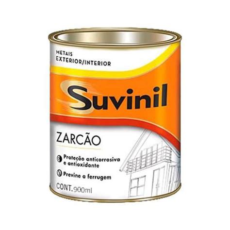 Zarcão Suvinil 900ml Fundo Anti Ferrugem Para Ferro E Metais