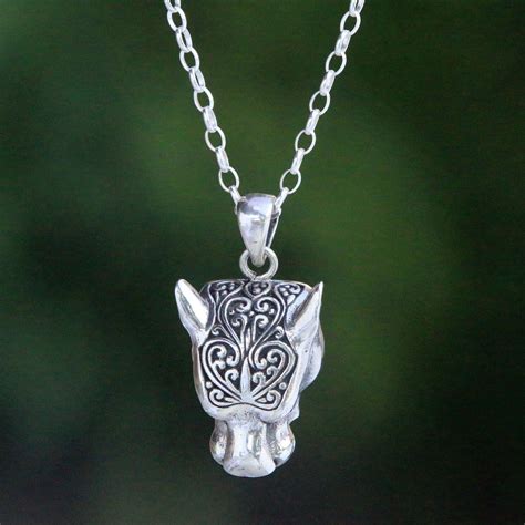 Handmade Sterling Silver Panther Pendant Necklace Magnificent Panther