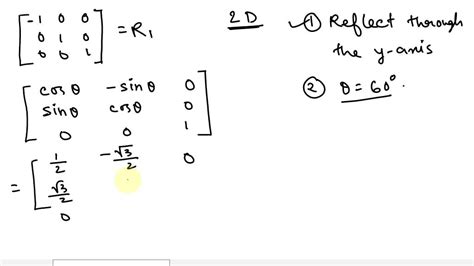 solved 3 [15 pts] find the standard matrix of the composite transformation from r r2 clckwise