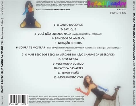 Saladificador Reissue Daniela Mercury O Canto Da Cidade 24th