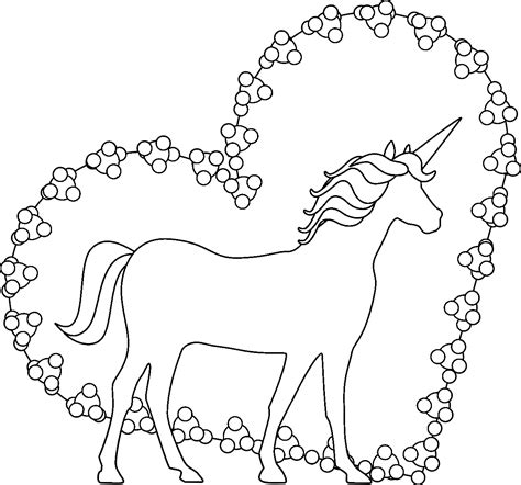 獨角獸和心彩頁