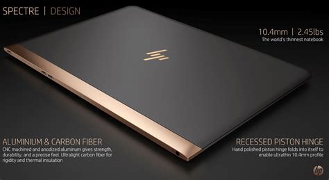 HP Unveils Spectre The Worlds Thinnest Laptop