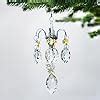 H D HYALINE DORA Crystal Wind Chime Shaped Suncatcher Glass Hanging