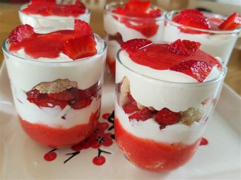 Tiramisu Aux Fraises En Verrines Au Thermomix Cookomix
