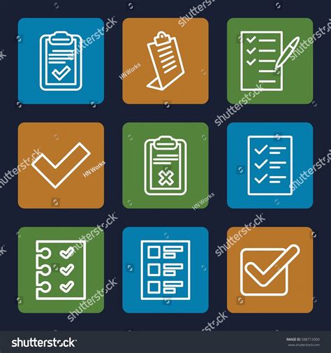 Checkbox Icons Set Set Of Checkbox Outline Royalty Free Stock