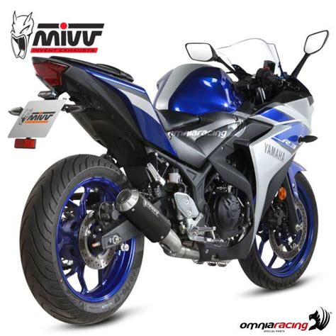 Mivv Mk3 Full Exhaust System Slip On In Black Steel Racing For