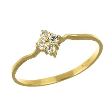 14 Kt Gold Ring 0 20 Ct Diamonds Catawiki