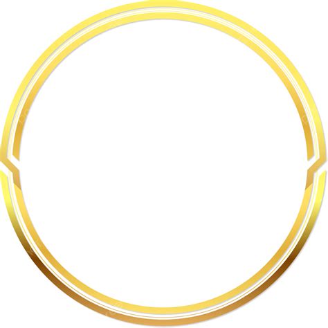 Borde De Marco De C Rculo Dorado Creativo Png Circulo Circulo Dorado