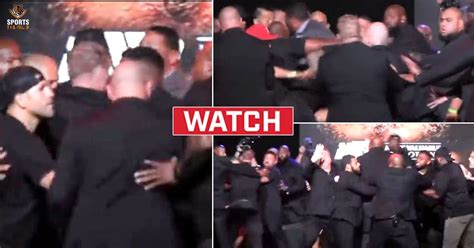 Jake Paul Vs Nate Diaz Presser Turns Into Ugly Brawl Video Goes Viral