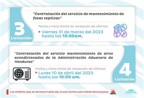 Aduanas Honduras On Twitter AVISO DE LICITACIONES Si Eres Proveedor