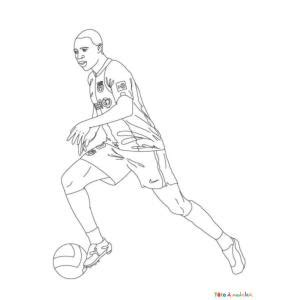 Mbappé imprimez gratuitement vos coloriages avec la star du