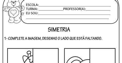 Atividade Pronta Simetria A Arte De Ensinar E Aprender