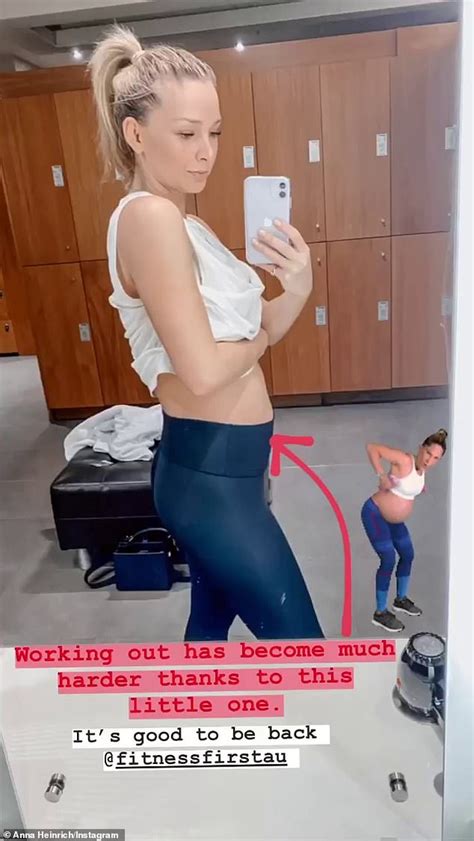 The Bachelor S Anna Heinrich Shows Off Her Baby Bump After Working Out