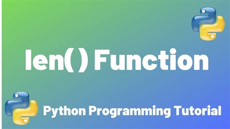 len function python programming youtube