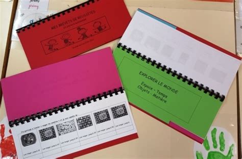 Ateliers autonomes de type Montessori Cahier de réussite maternelle
