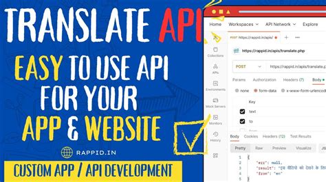 translate api use language translation api easily in app and websites api and apps 🌐 rappid