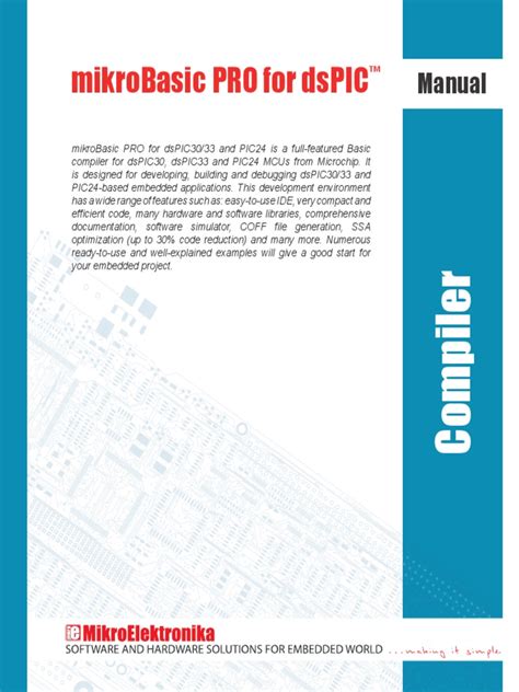 mikrobasic dspic manual v100 pdf pic microcontroller pointer computer programming