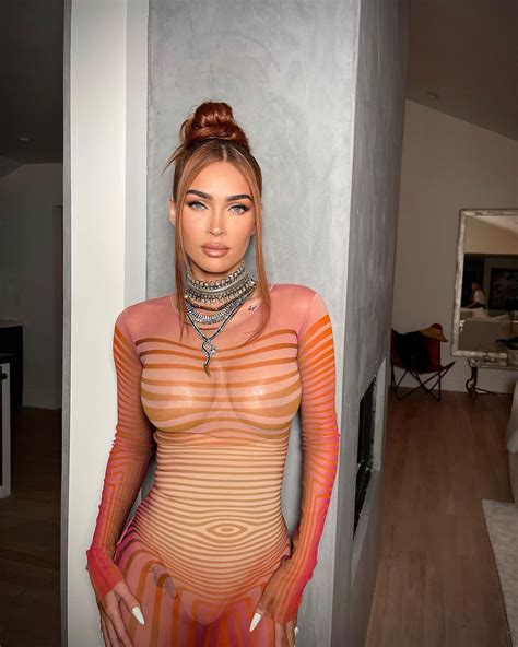 Megan Fox Hits Back At Haters Over See Through Dress Pasties Calm Down