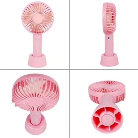Mini Ventilador Portatil Mao Bateria Usb Recarregavel 3 Velocidades