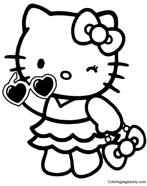Dibujo De Imagen De Hello Kitty Para Colorear Dibujos Para Colorear Imprimir Gratis