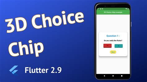 Flutter 3D Choice Chip Amazing Choice Chip 2022 YouTube