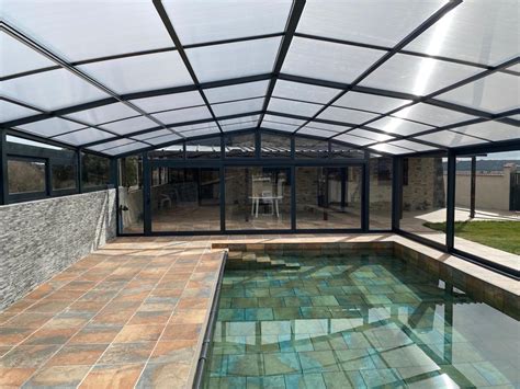 Cubierta Alta Fija Para Piscina Adosada En Guadalajara Cubrima