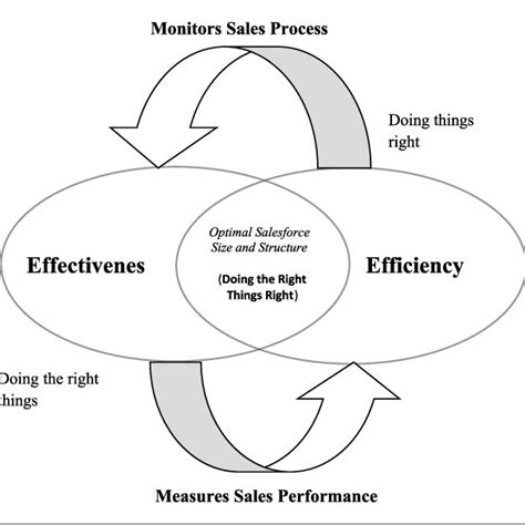 optimal salesforce structure trade off between efficiency and download scientific diagram