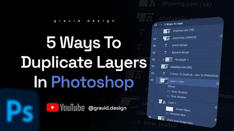 How To Duplicate Layers In Photoshop Photoshop Shortcuts Youtube