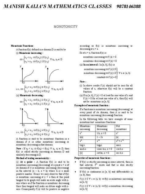 monotonicity pdf monotonic function maxima and minima