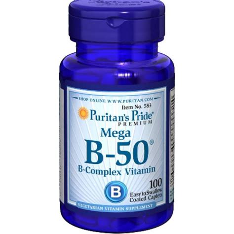วตามนบรวมสตรเขมขน Mega Vitamin B 50 50mg 100 เมด Shopee Thailand