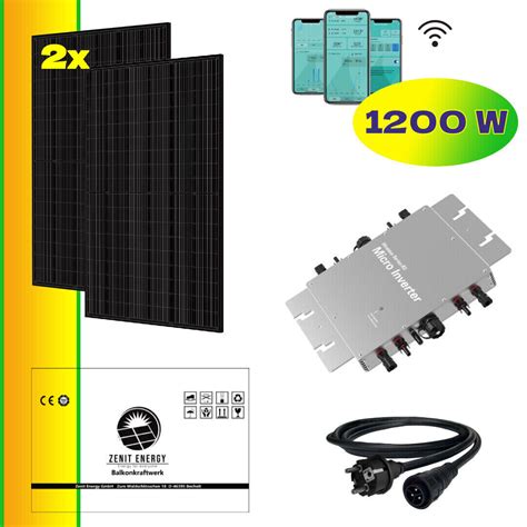 Balkonkraftwerk W W Photovoltaik Solaranlage Steckerfertig