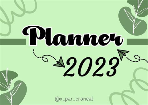 Planner Mensual Calendario Verde D Cimo Par Craneal Udocz