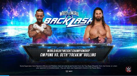 WWE CM Punk Vs Seth Rollins WWE World Heavyweight Championship Rematch