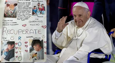 Papa Francisco recibe hermosa carta escrita por niños tras cirugía